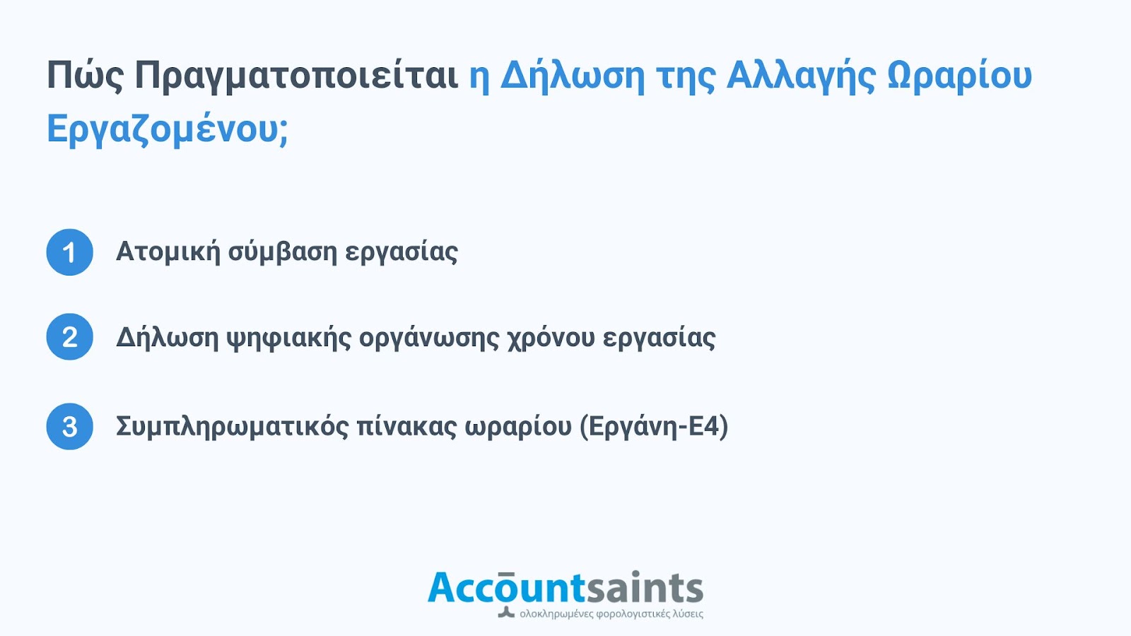 Τι Ισχύει για την Αλλαγή Ωραρίου Εργαζομένου & Πώς Δηλώνεται
